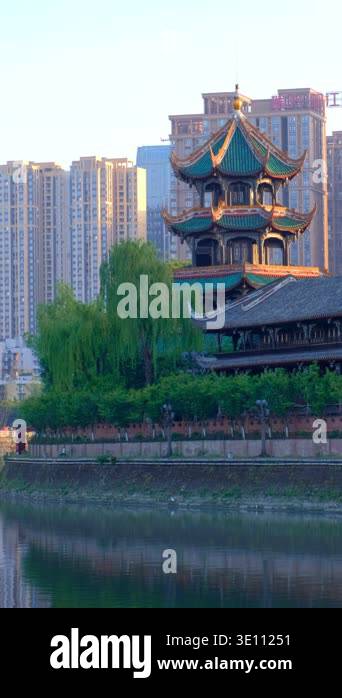 Wangjiang Pavilion (Wangjiang Tower) Park (Wangjianglou Park) view over ...