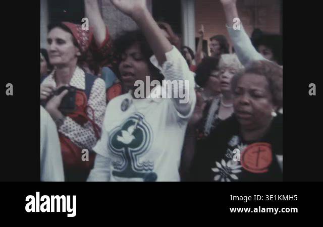 HOLLYWOOD - 1969 - Christians of all races sing together on Hollywood ...
