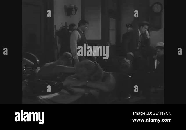 USA - 1959 - In this crime drama, people sleep around a precinct ...