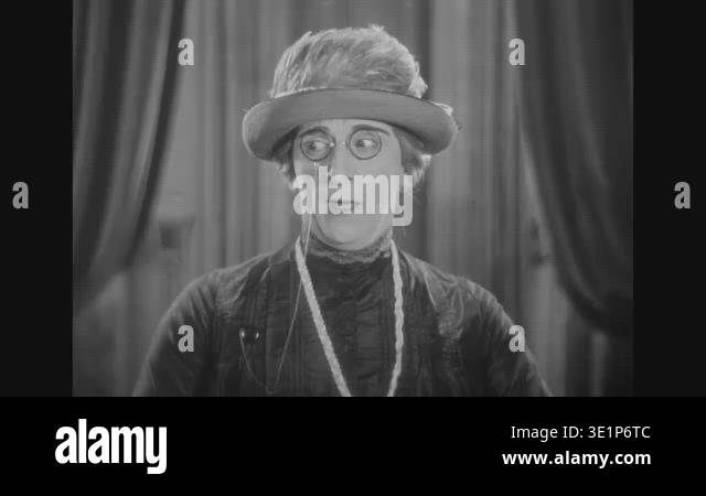 USA - 1927 - In this silent comedy, a man in drag begins a lecture for ...