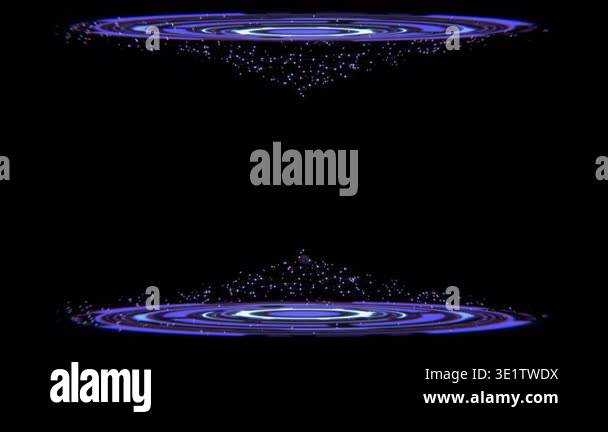 3D animation visualizing electrical signals traveling through a brain ...