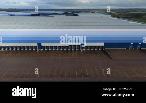 Aerial drone view of Magna Park, Lutterworth, the massive flagship ...