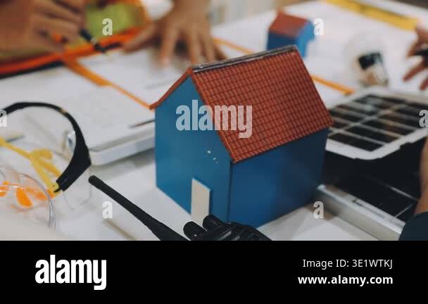 Construction and structure concept of engineer working drawing on ...
