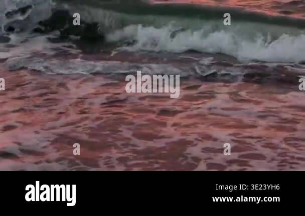 Nature view of sea water waves Stock Video Footage - Alamy