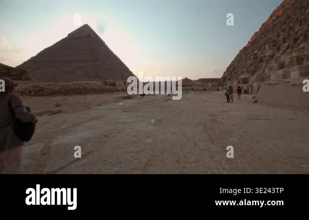 Giza, Egypt- January 7 2023: The Giza pyramid complex (Giza necropolis ...
