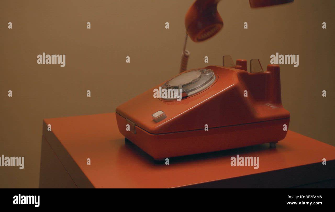 Retro Landline Telephone Hang Up Stock Video Footage - Alamy