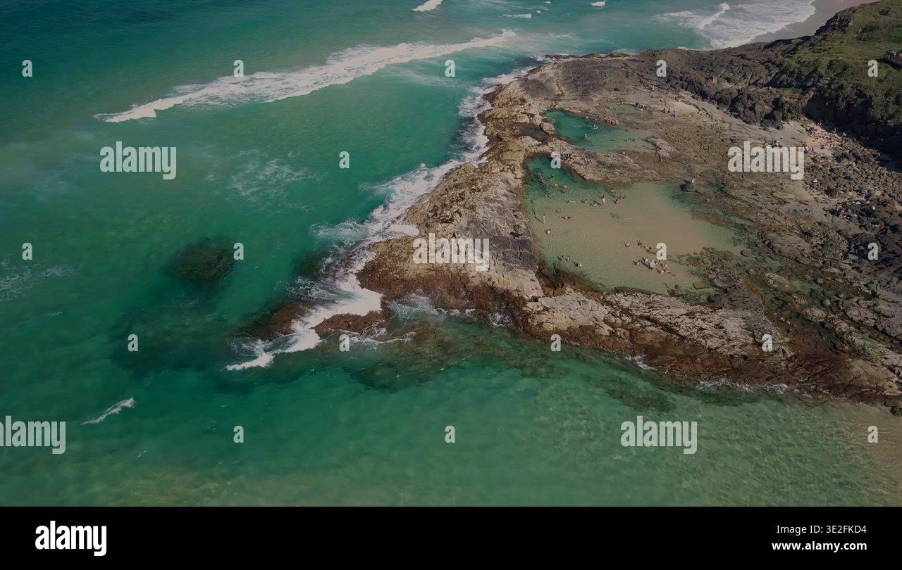 natural rock pool, Australia Stock Video Footage - Alamy