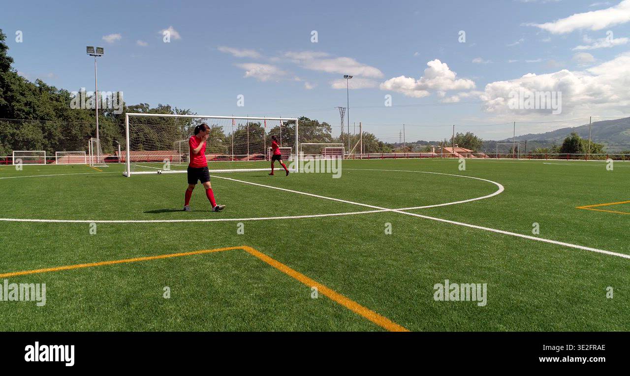 Female soccer players Stock Video Footage - Alamy