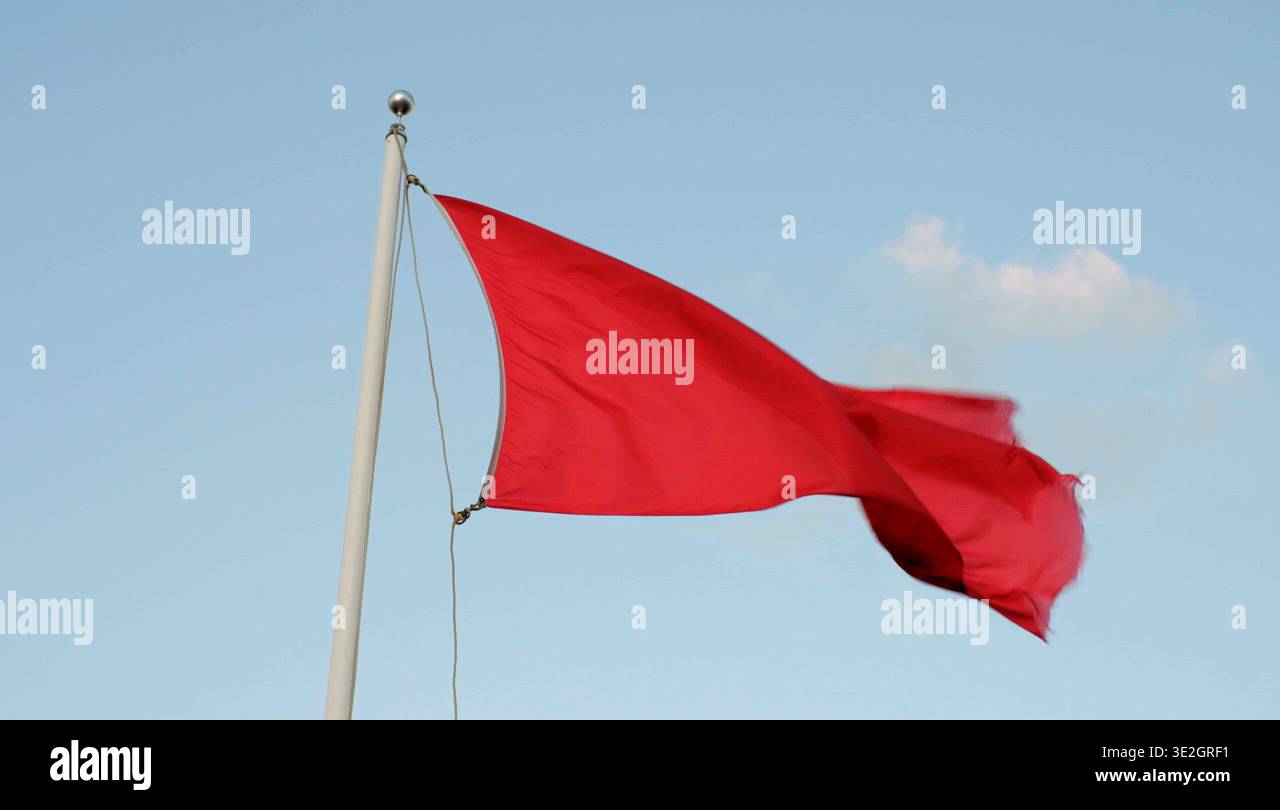 Water Safety Beach Flag Stock Video Footage - Alamy