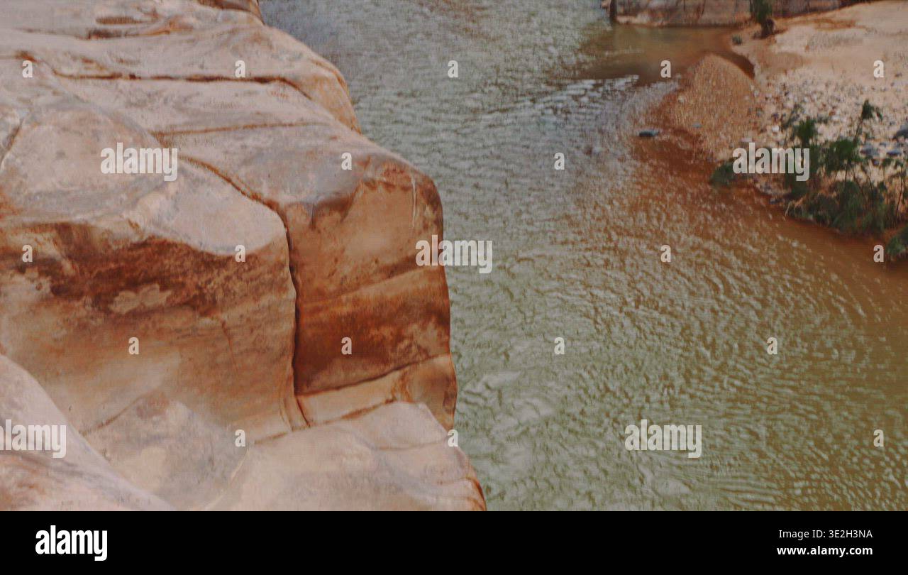 Wadi al Mujib canyon Stock Video Footage - Alamy