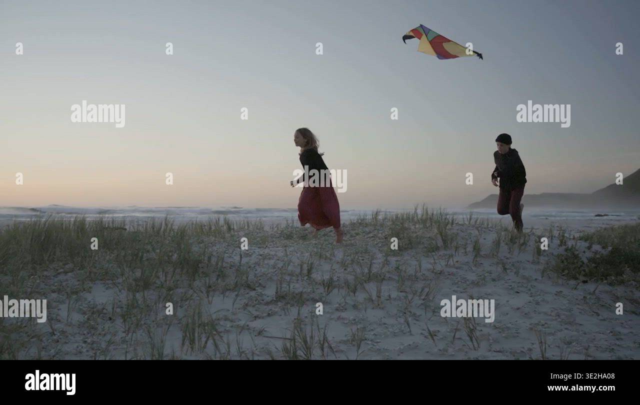 Flying a kite Stock Video Footage - Alamy