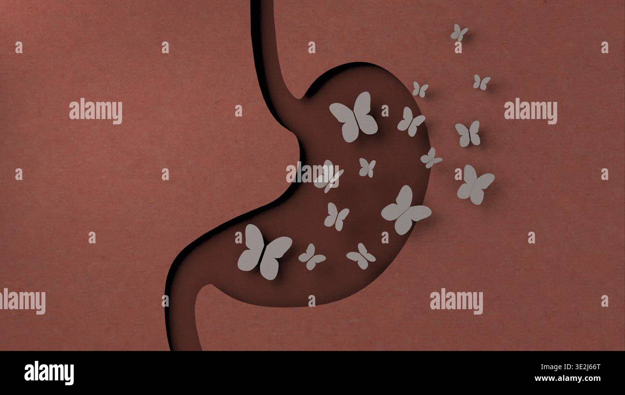 Butterflies in the stomach Stock Video Footage - Alamy