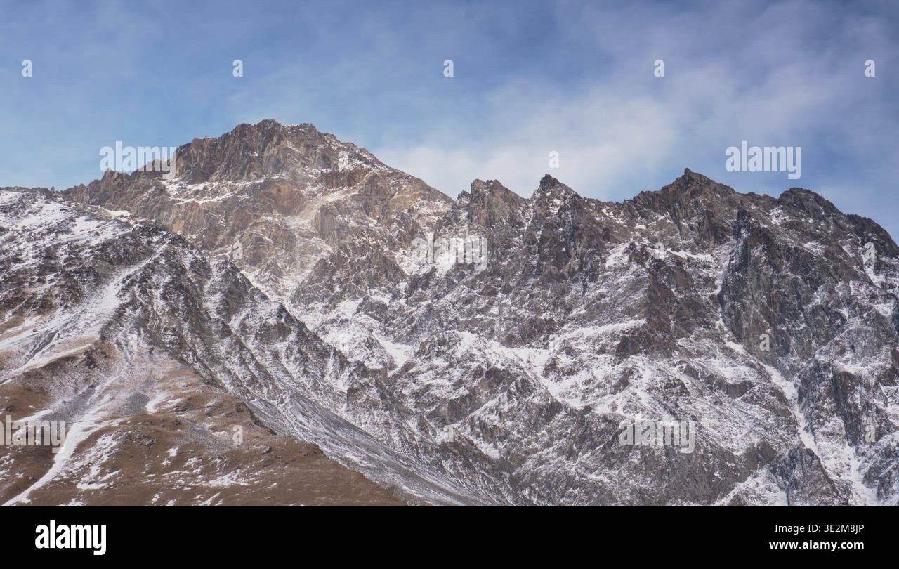 Clouds over the mountains winter time-lapse Stock Video Footage - Alamy
