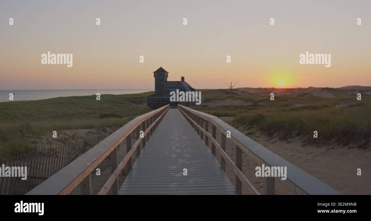 Provincetown Cape Cod Race Point Beach Dune Landscape Stock Video ...