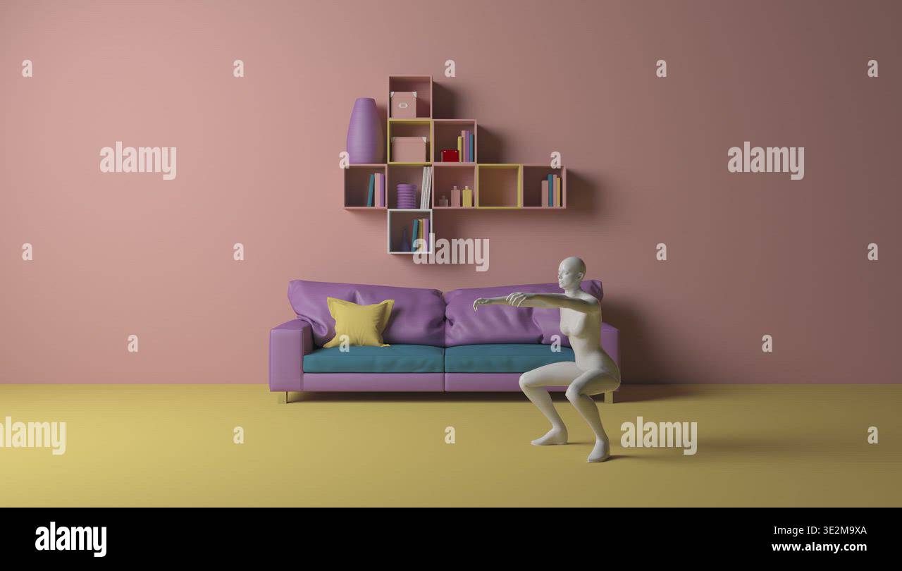 Mannequin workout Stock Video Footage - Alamy