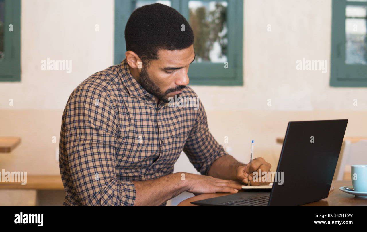 Businessman working remotely in a coworking space Stock Video Footage ...