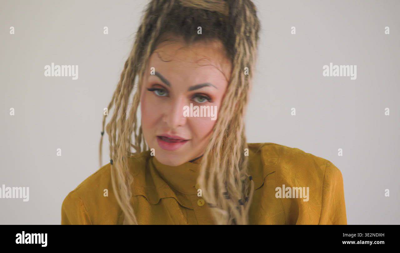 Dancer facial expression face Stock Video Footage - Alamy