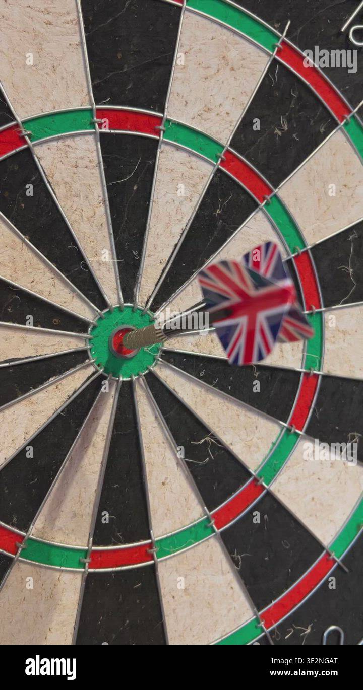 Dart Board With English Union jack Flag User-generated content Stock ...