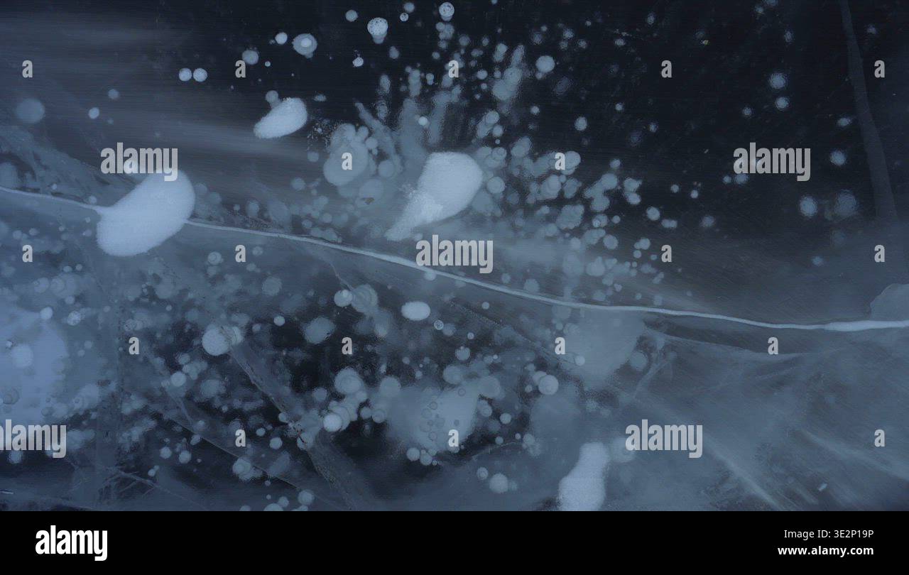 Methane ice bubbles under polar sea ice, snow blows - climate change ...