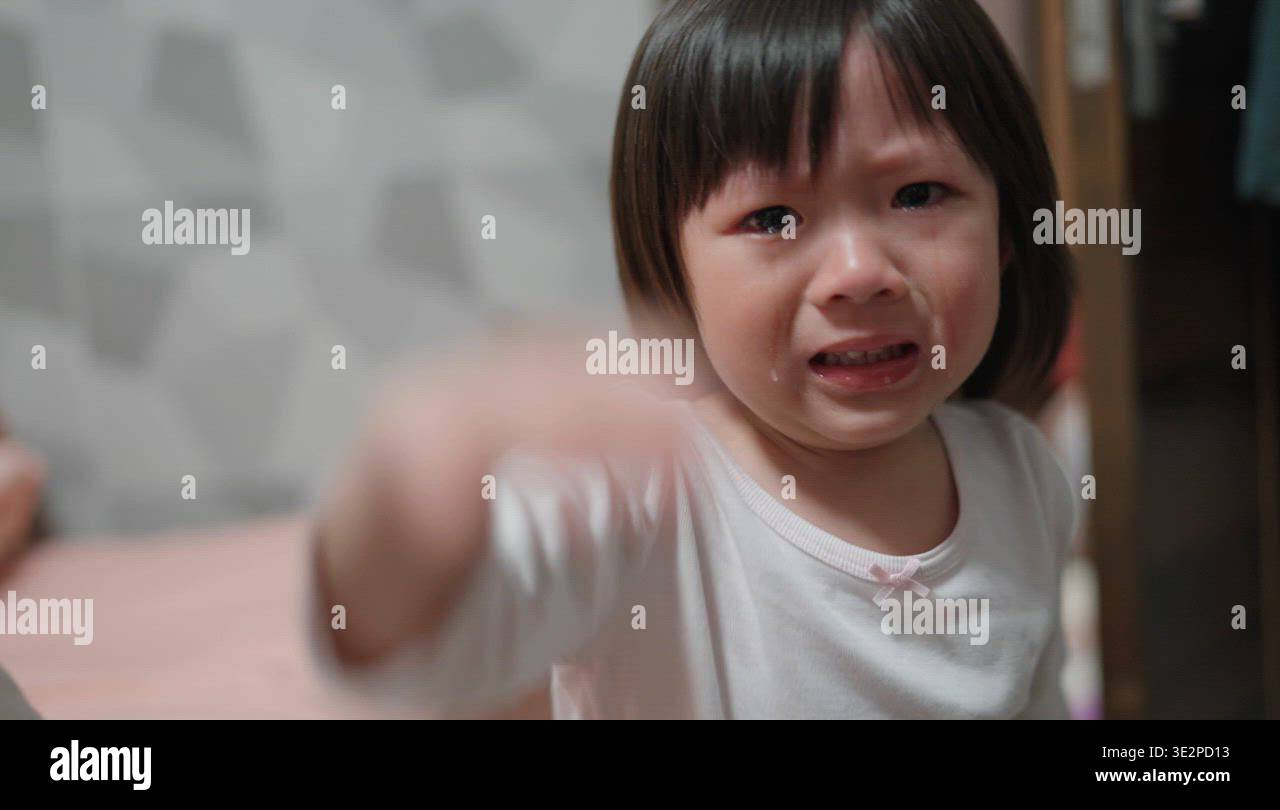 sad kid with tears on face Stock Video Footage - Alamy