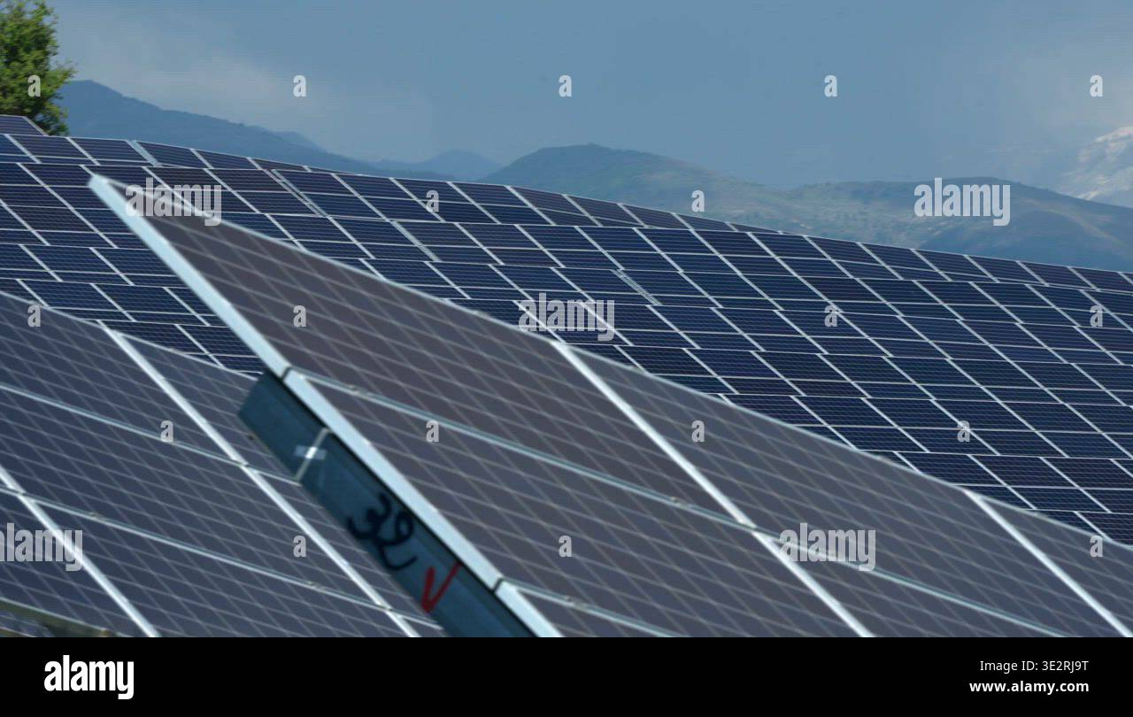 Renewable energy aesthetics - solar PV panels Stock Video Footage - Alamy