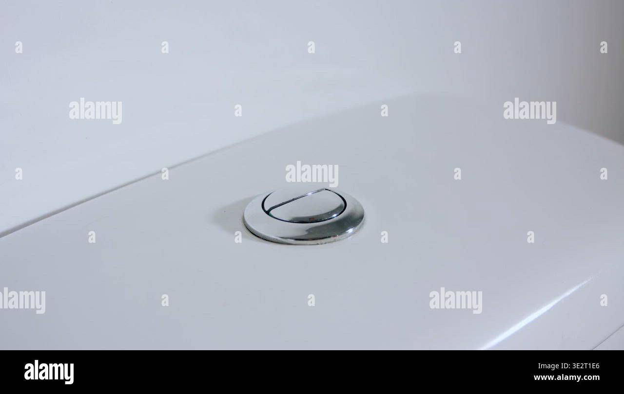 Man flushing toilet Stock Video Footage - Alamy