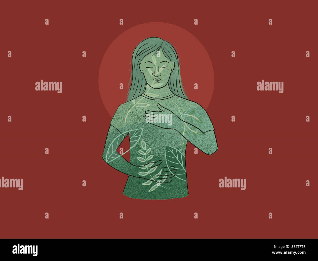Breathing exercise animation Stock Video Footage - Alamy