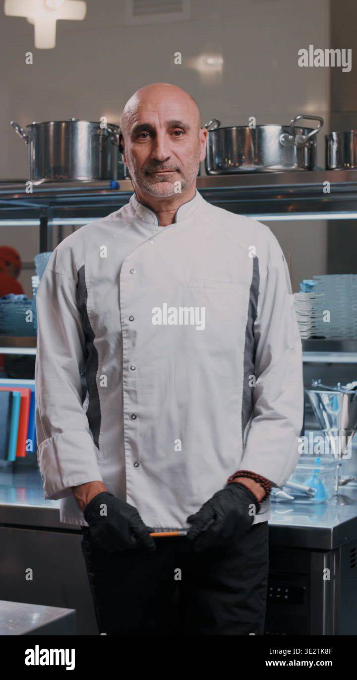 Restaurant owner portrait Stock Video Footage - Alamy