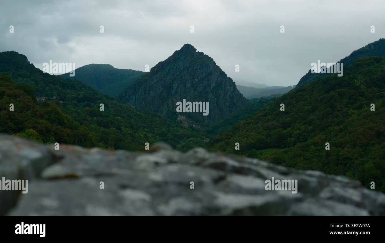 The pyramid-shaped mountain Stock Video Footage - Alamy
