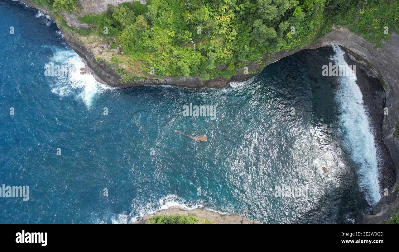 Rock Formations on the Atlantic Coastline - Dominica, Caribbean Stock ...