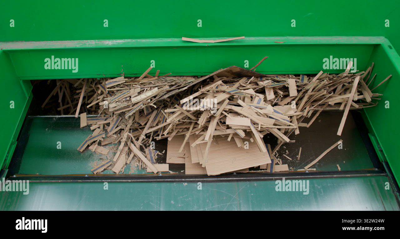 Cardboard Recycling Machine Stock Video Footage - Alamy