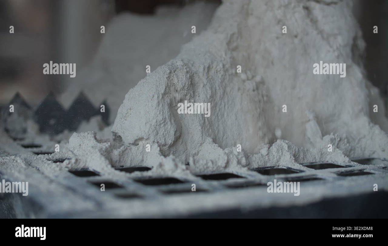 Dry plaster mix Stock Video Footage - Alamy