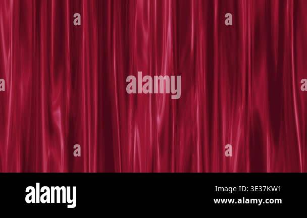 Red curtain animation . Red waving curtain motion background Stock ...