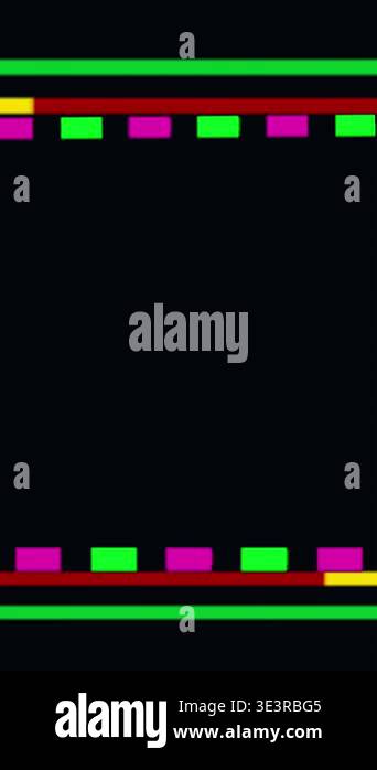 Loop animation of lines and rectangles in multiple colors moving ...
