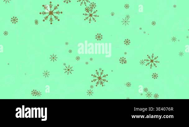 An animation of multiple red snowflakes falling and moving in formation ...