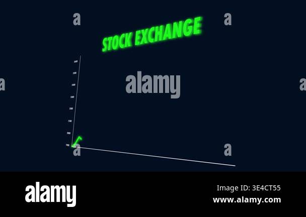 Stock Exchange Green Line Graph Going Up Stock Video Footage - Alamy