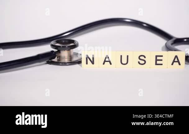 Word NAUSEA with Stethoscope Stock Video Footage - Alamy