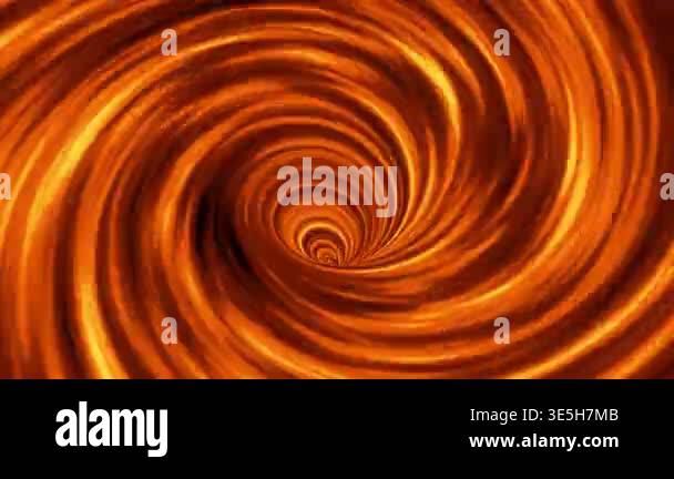 Abstract Orange Vortex Animation with Smooth Swirling Motion. 4K Stock ...