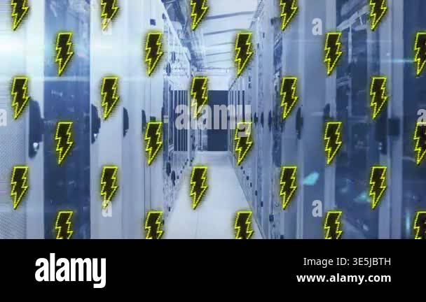 Animated lightning-bolt overlay appearing on startup, flickering across ...