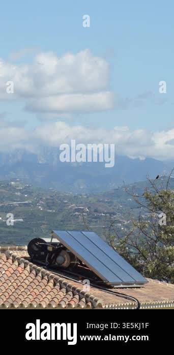 Solar panels on a house. 4K Vertical Stock Video Footage - Alamy