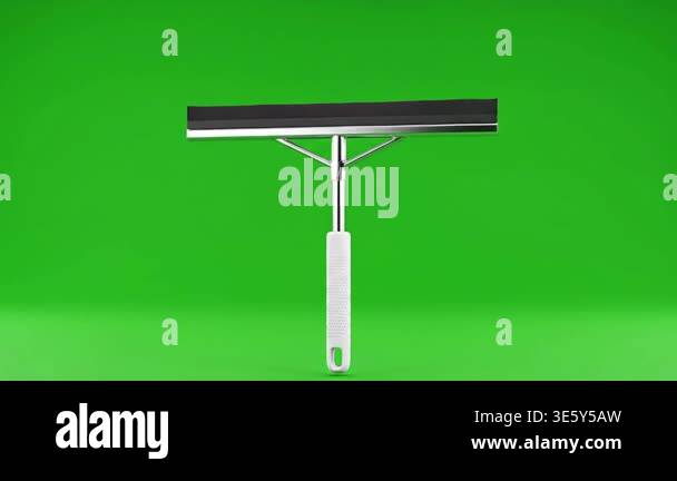 A professional window cleaning squeegee tool is shown against a vibrant ...