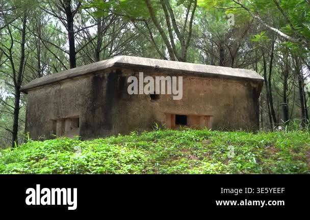 American military bunker of the Vietnam War - defense system of the ...