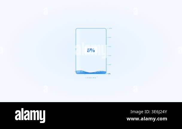 water tank loading screen motion graphic animation Stock Video Footage ...