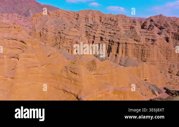 Aerial perspective captures awe-inspiring Konorchek canyons in ...