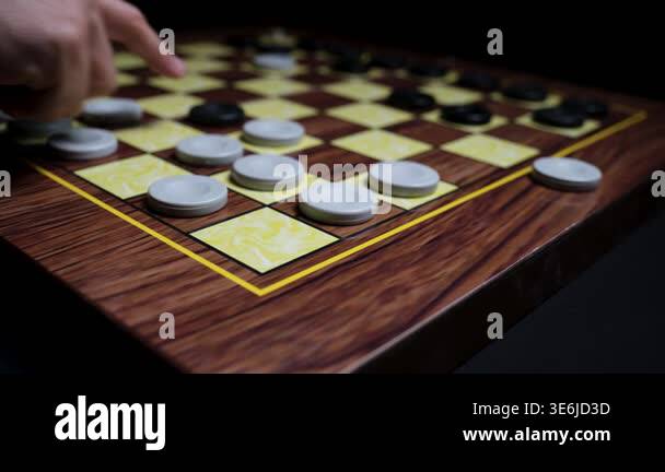 chess pieces on the black background Stock Video Footage - Alamy