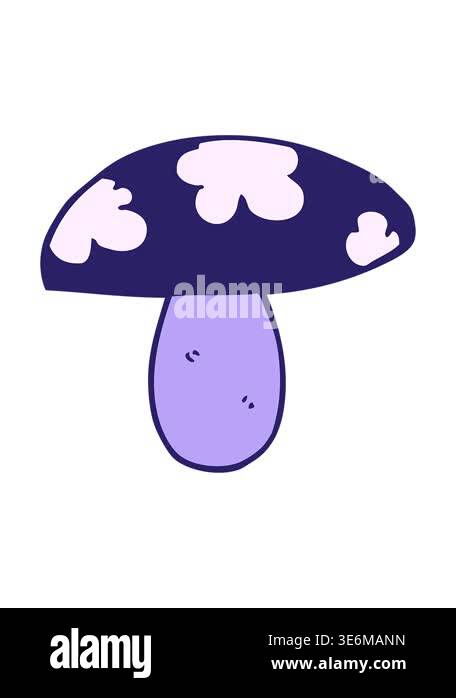 shaking motion animation of cartoon mushroom artwork Stock Video ...
