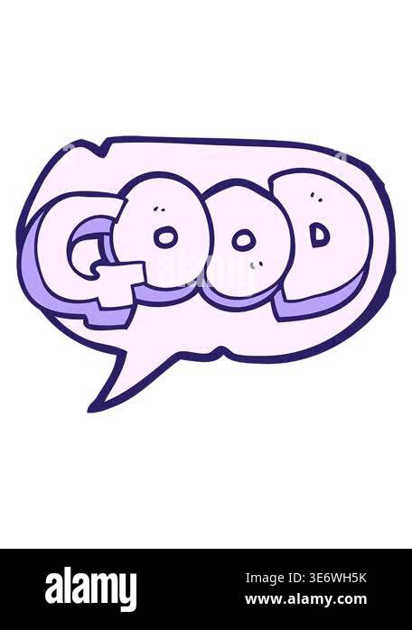 bob and pause animation of freehand drawn speech bubble cartoon Good ...