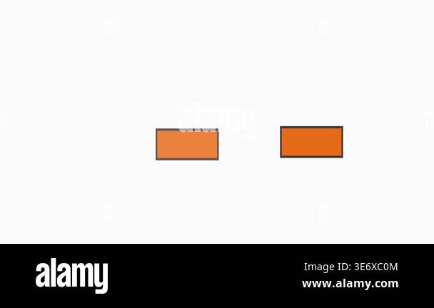 Animated orange brick wall for background visuals. Orange brick wall ...