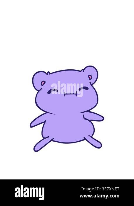 stretching up animation of cartoon illustration kawaii cute teddy bear ...