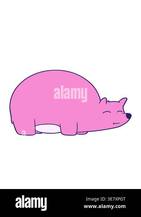 bobbing motion animation of cartoon bear illustration design Stock ...